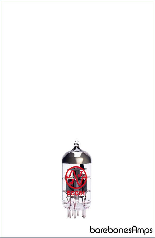JJ ECC81 ( 12AT7 ) Guitar Amp Vacuum Tube / Valve by barebonesAmps - F